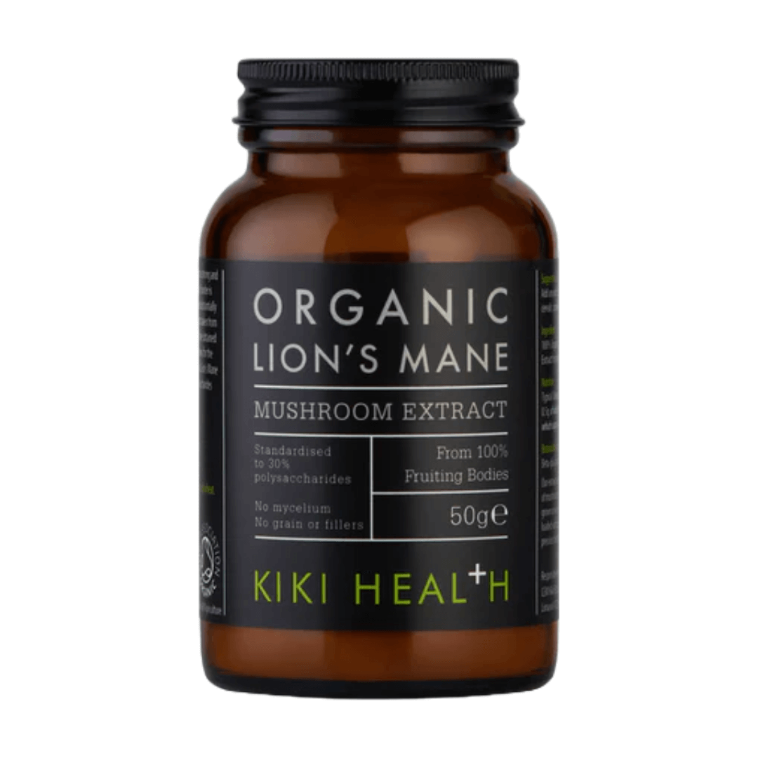 Organic Lion's Mane Mushroom Extract | 50g Powder | KIKI Health – Proactive Healthcare
