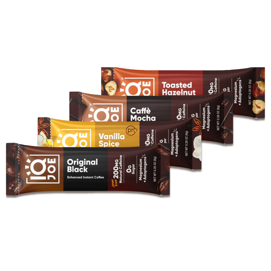 IQJOE Adaptogenic Coffee with Magnesium - 4 Sachet Variety samples ...